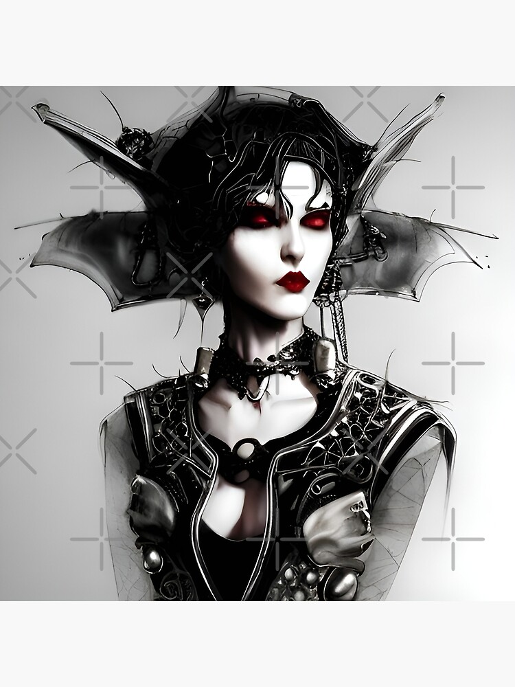 "Vampire Cyberpunk Goddess 9, Goth Design, Gothic Design for Goth and ...