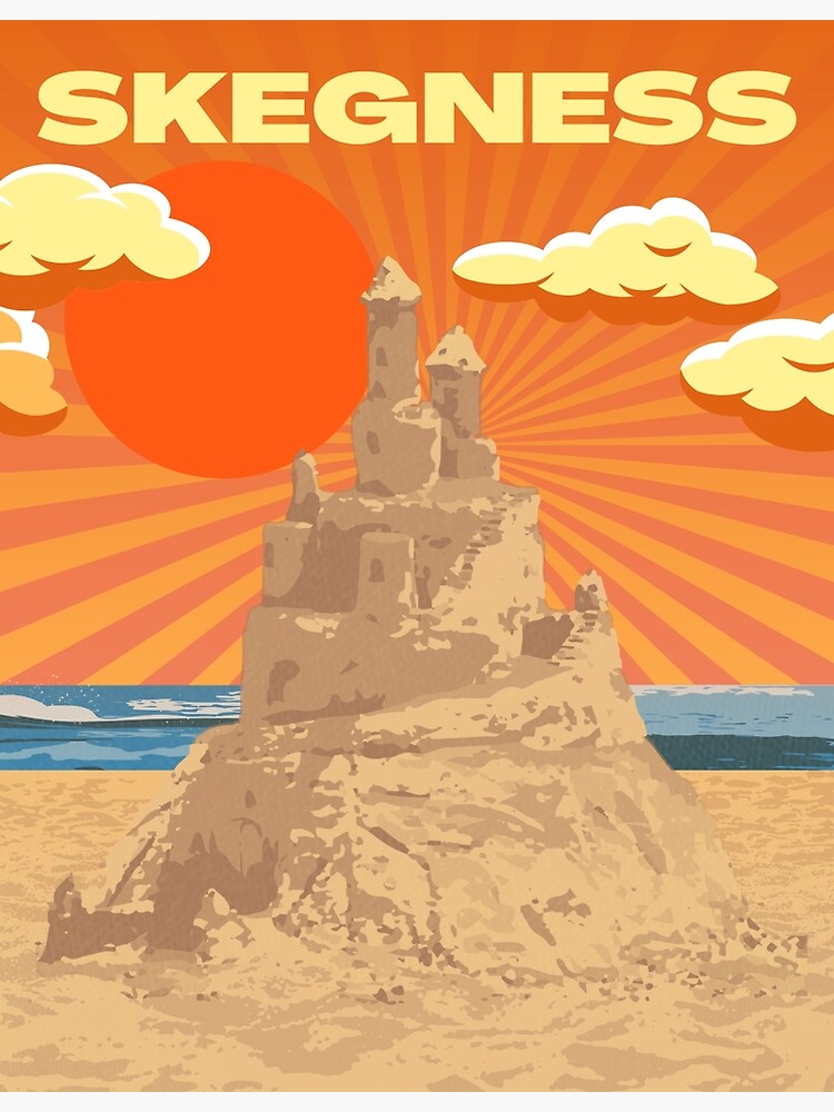 "Skegness Sandcastle Retro Poster" Poster for Sale by PosterPack | Redbubble
