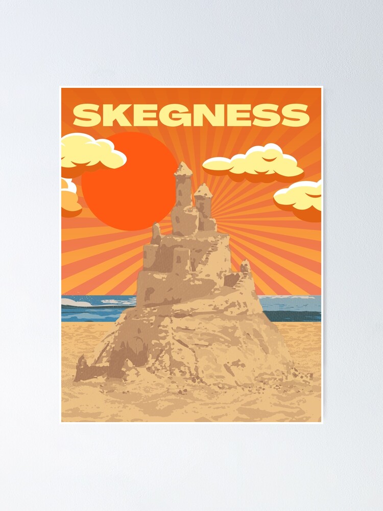 "Skegness Sandcastle Retro Poster" Poster for Sale by PosterPack ...