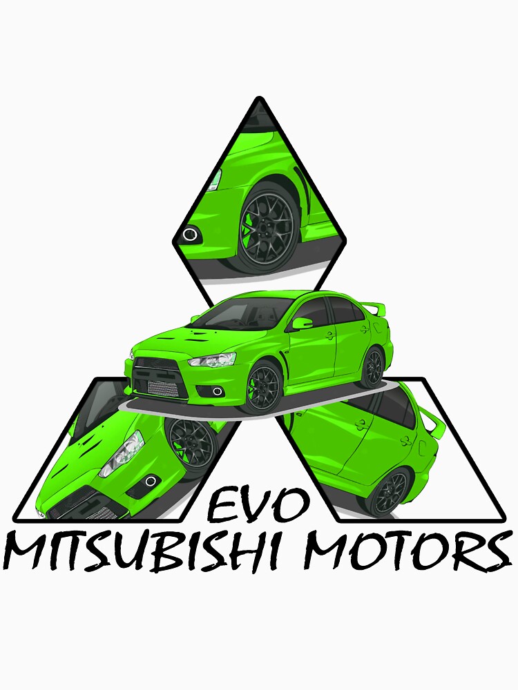 "Mitsubishi Lancer EVO X, JDM Car" T-shirt for Sale by T-JD | Redbubble ...