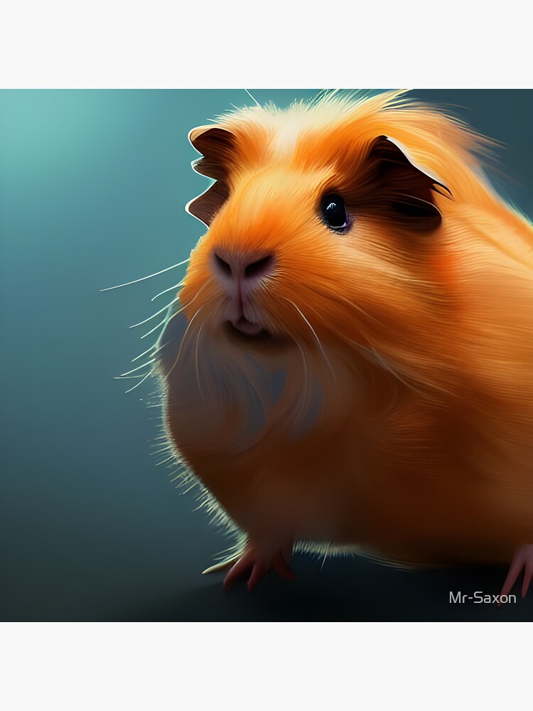 "Orange Guinea Pig" Sticker for Sale by Mr-Saxon | Redbubble
