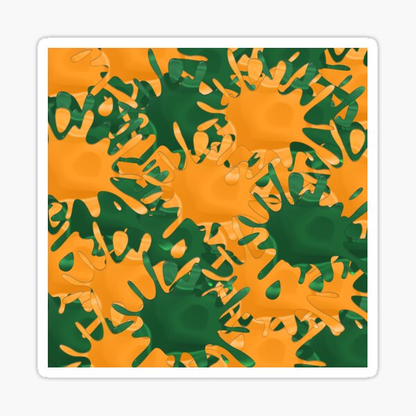 "Salmon Run Ink Splat Background" Sticker for Sale by galaxydaydreams ...
