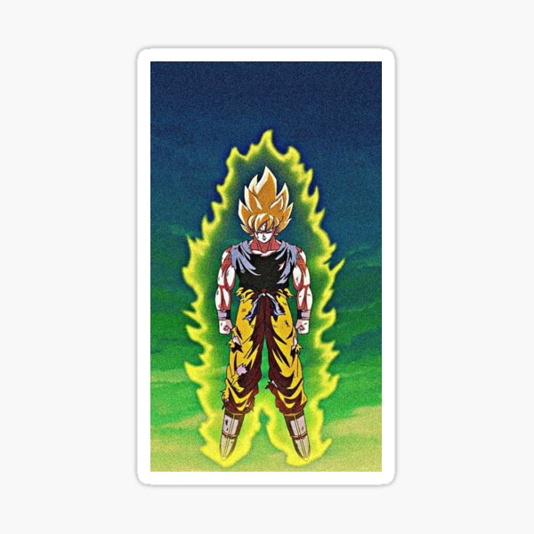 "Super sayan Goku" Sticker for Sale by Peponji | Redbubble