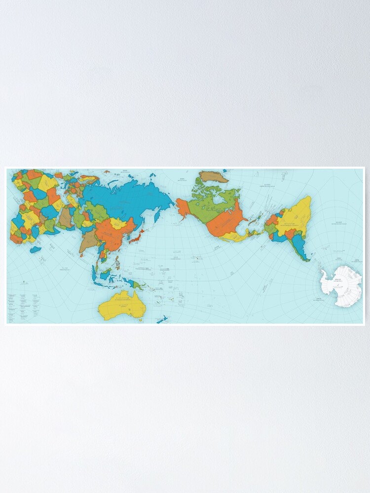 "Authagraph World Map" Poster for Sale by NaMaloomAfraad | Redbubble