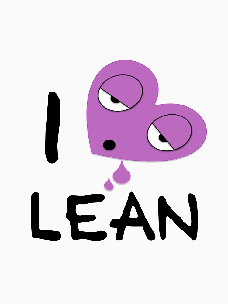 "I love lean" T-shirt by TheLaw61 | Redbubble | lean t-shirts - purple ...