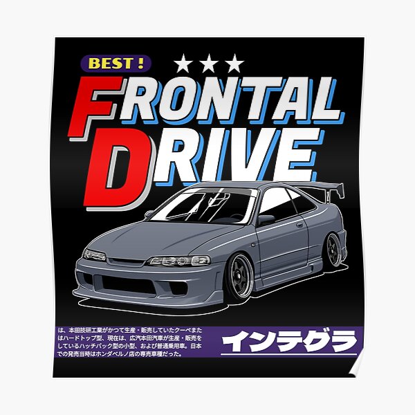 "JDM Legends integra (gray)" Poster for Sale by JayPaburisat | Redbubble