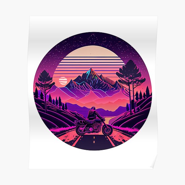 "Retrowave Synthwave 80s Design For The Eighties Music Lovers" Poster ...