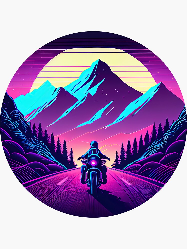 "Retrowave Synthwave 80s Design For The Eighties Music Lovers" Sticker ...