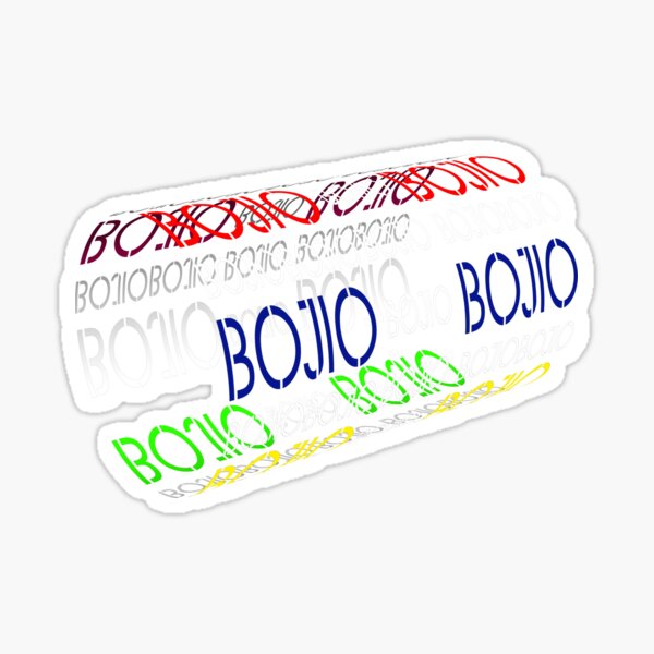 "Bojio cylindrical " Sticker for Sale by UniqueDesignHub | Redbubble