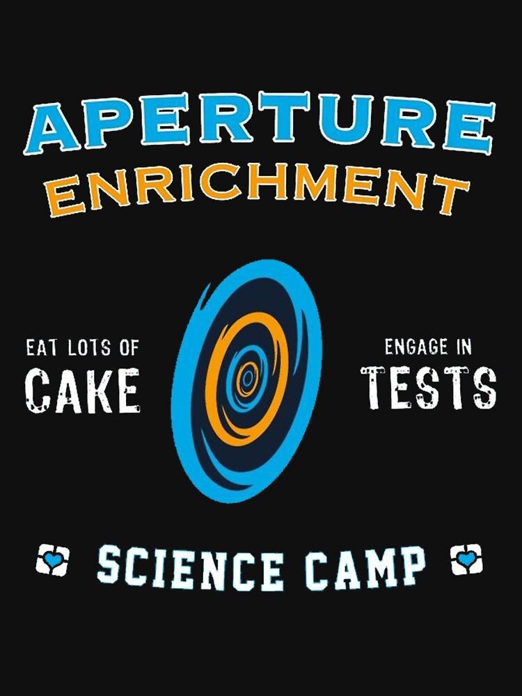 "Portal Aperture Science" T-shirt for Sale by Alpha1012 | Redbubble ...