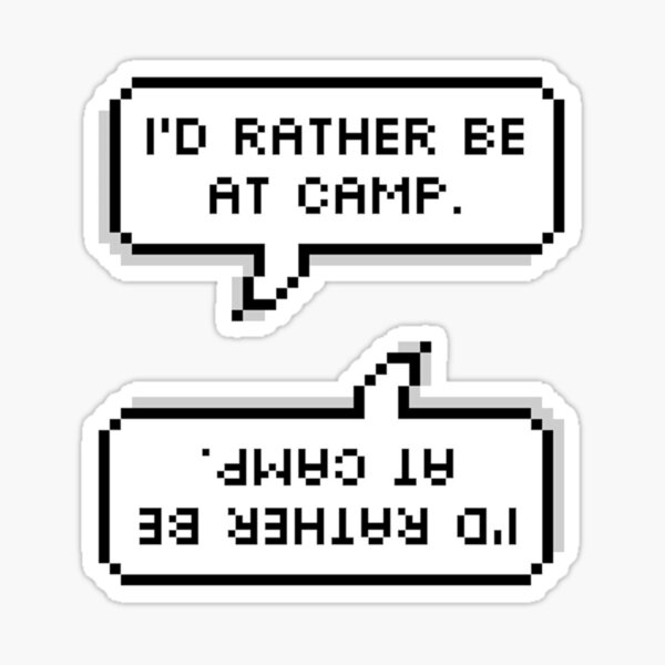 "CAMP" Sticker by MadEDesigns | Redbubble