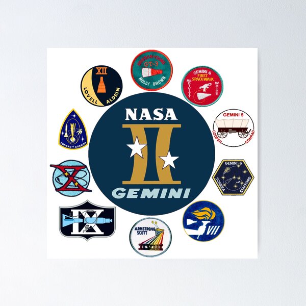 "Gemini Program Composite Logo" Poster for Sale by Nikki SpaceStuffPlus ...