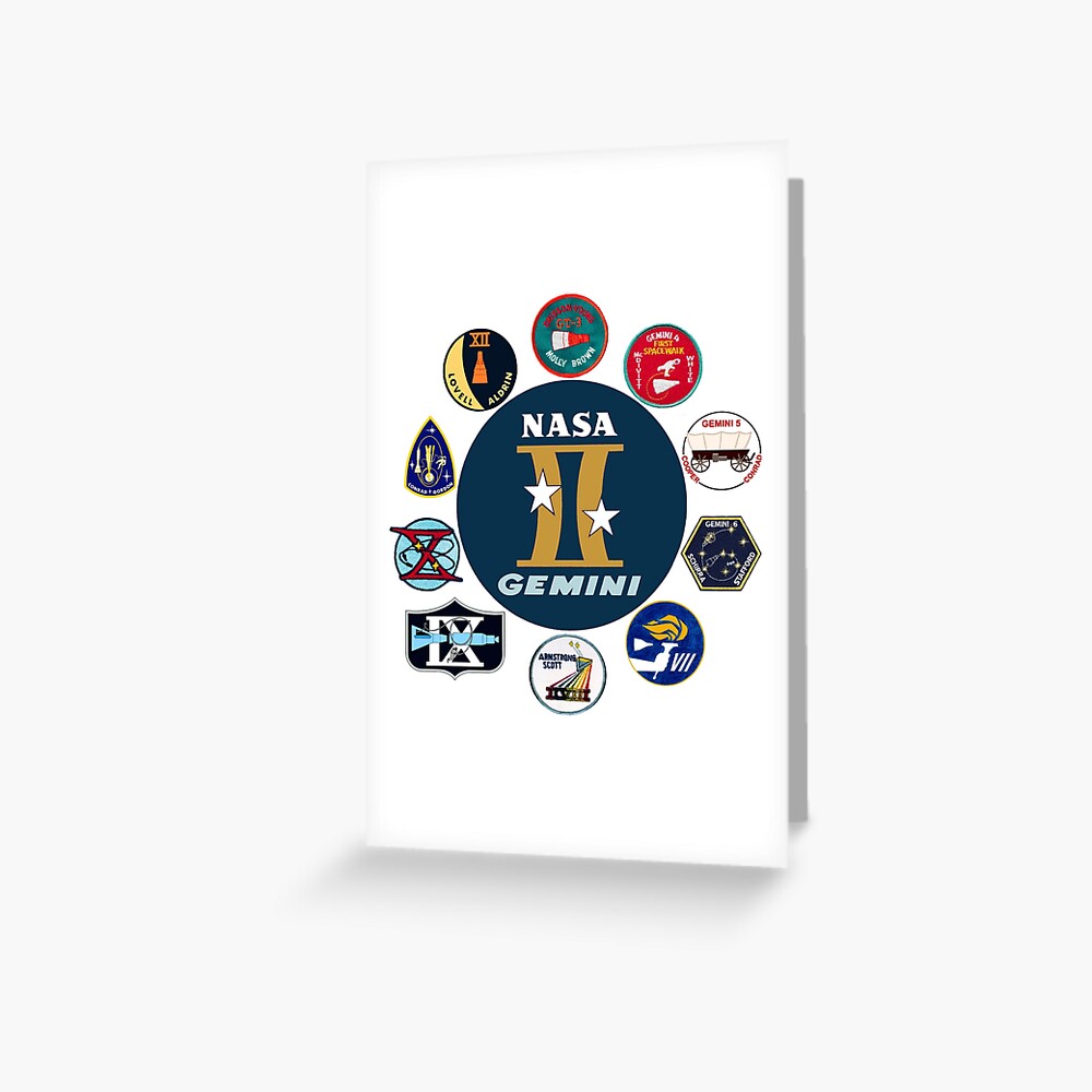 "Gemini Program Composite Logo" Greeting Card by Spacestuffplus | Redbubble