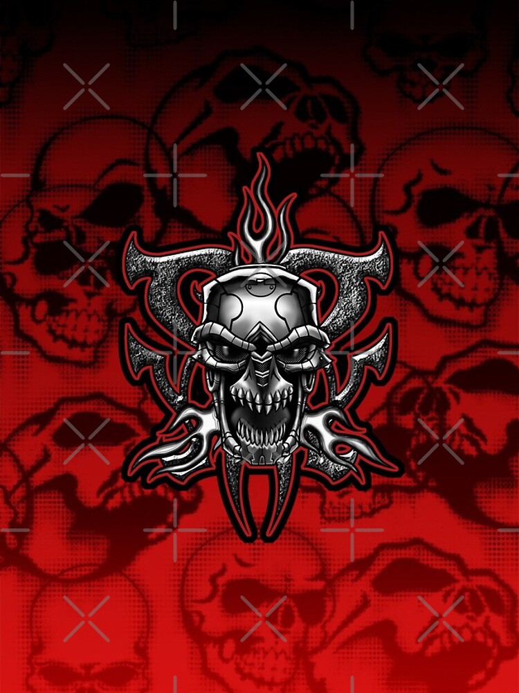 "Terminator Skull Chrome Illustration" iPhone Case for Sale by ...