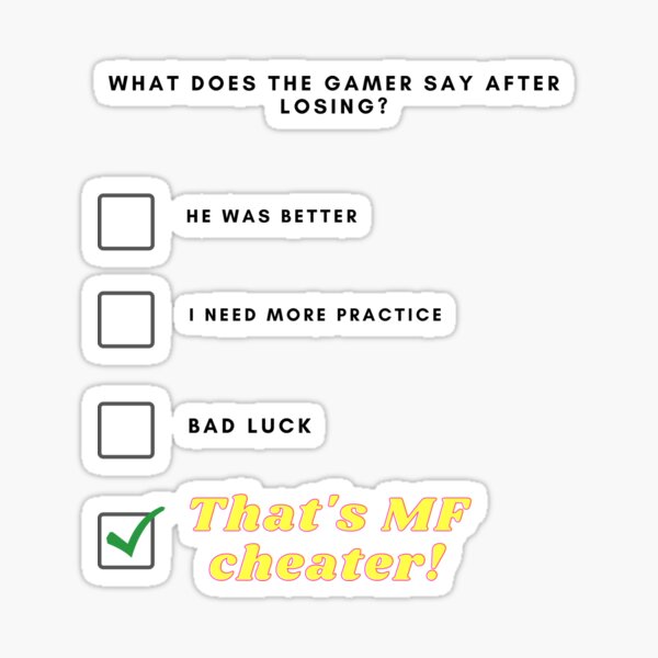 "typical gamer" Sticker for Sale by BadhbhArt | Redbubble