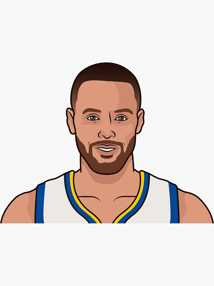 "Steph Curry Cartoon " Sticker for Sale by RodeoLobby | Redbubble