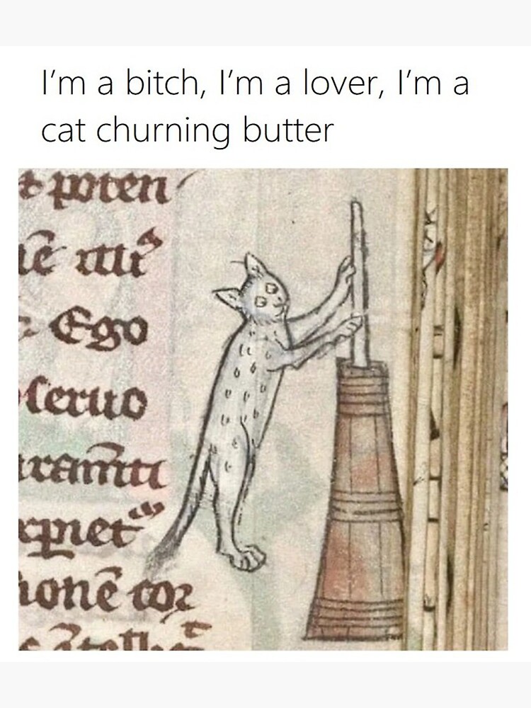 "I'm a lover I'm a cat churning butter - Thanksgiving, Christmas And ...