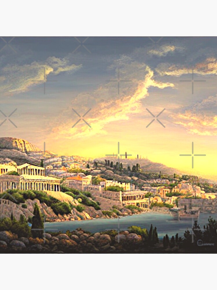 "City of Athens Art" Sticker for Sale by rimmatv | Redbubble