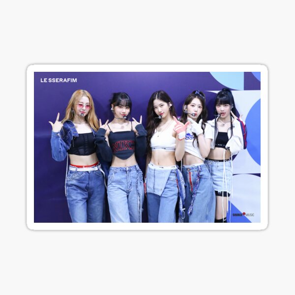 "Le sserafim" Sticker for Sale by Kpop-IN-and-OUT | Redbubble