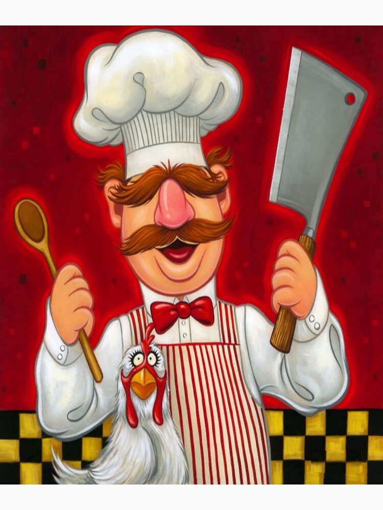 "The swedish chef bork bork bork" Poster for Sale by ADLERART2023 | Redbubble