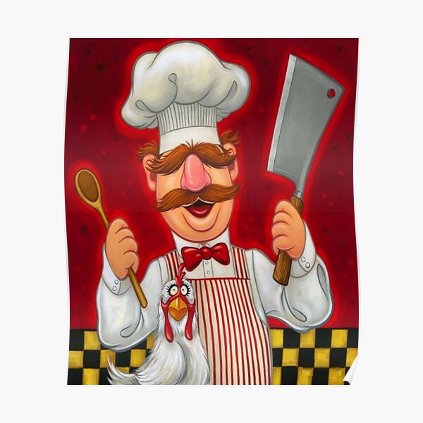 "The swedish chef bork bork bork" Poster for Sale by ADLERART2023 ...
