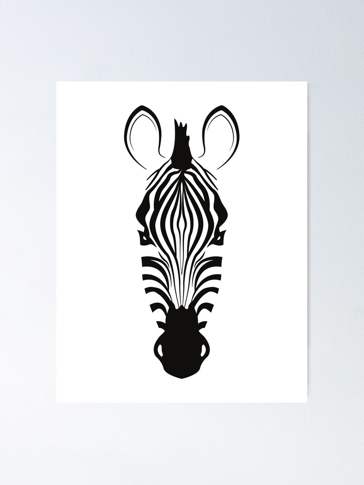 "Wild Zebra: A Bold Drawing of a Striking Animal" Poster for Sale by ...