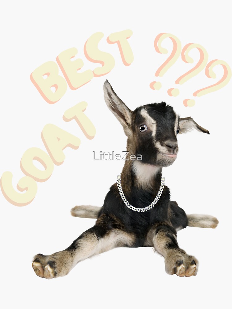 "Best Goat Simulator Really who is a Confused Funny Goat" Sticker for ...