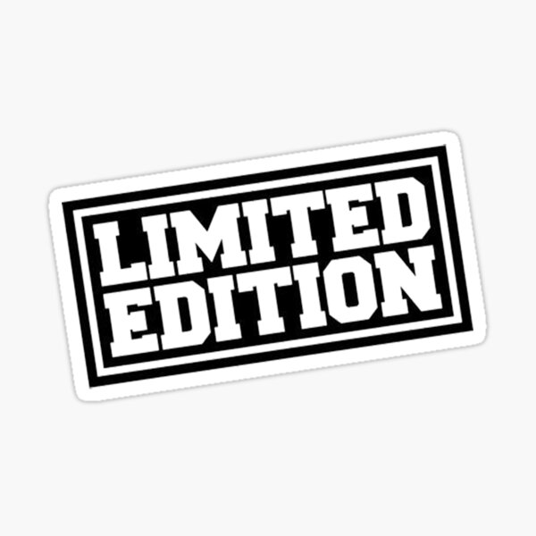 "Limited edition Tags" Sticker for Sale by THE-TFG | Redbubble