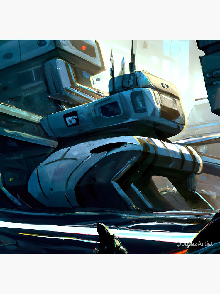 "SpaceShip and Time Machine Future World" Poster for Sale by ...