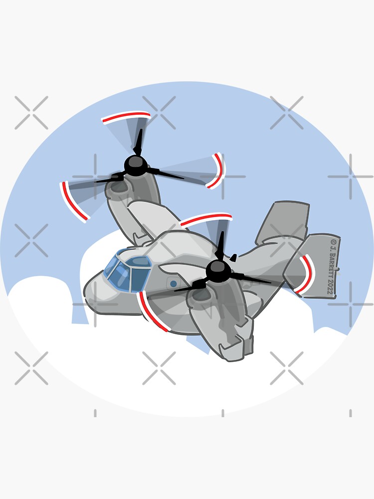 "V22 Osprey US Marines VSTOL" Sticker for Sale by jamesbrrtt | Redbubble