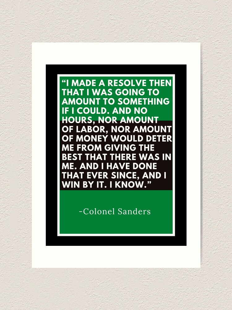 "Inspiring quotes from Colonel sanders this Christmas to give all the ...
