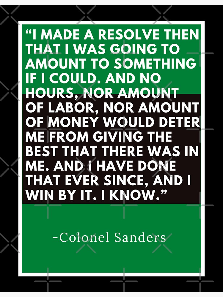 "Inspiring quotes from Colonel sanders this Christmas to give all the ...