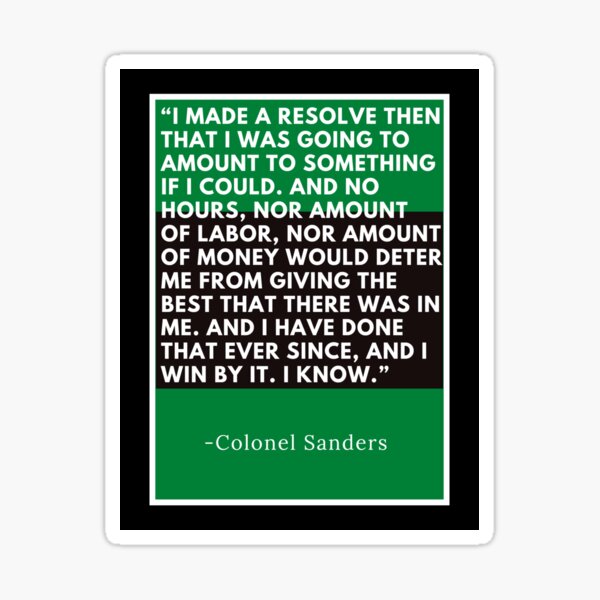 "Inspiring quotes from Colonel sanders this Christmas to give all the ...