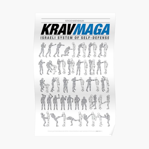 "Krav Maga Techniques" Poster for Sale by Nisenbaum22 | Redbubble