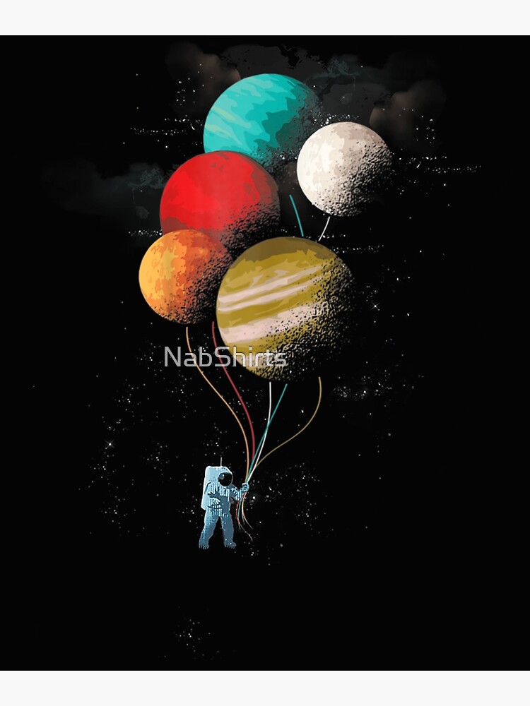 "Astronaut Holding Planet Balloons - Astronaut holding planet balloons ...