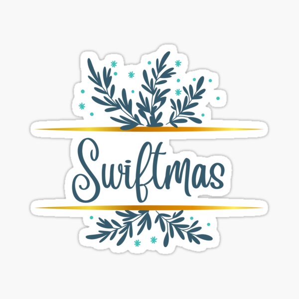 "Swiftmas - Taylor Swift Christmas" Sticker for Sale by OverNinthCloud ...