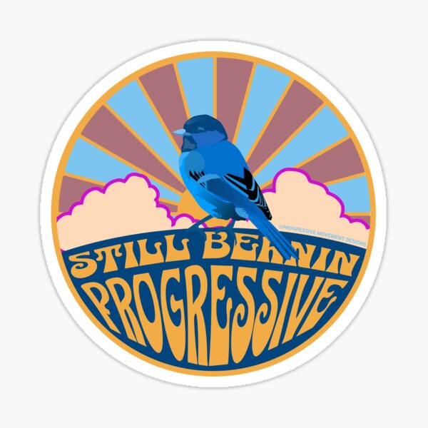 "PMD00124 Progressive Movement Designs Sunrise Still Bernin blue bird ...