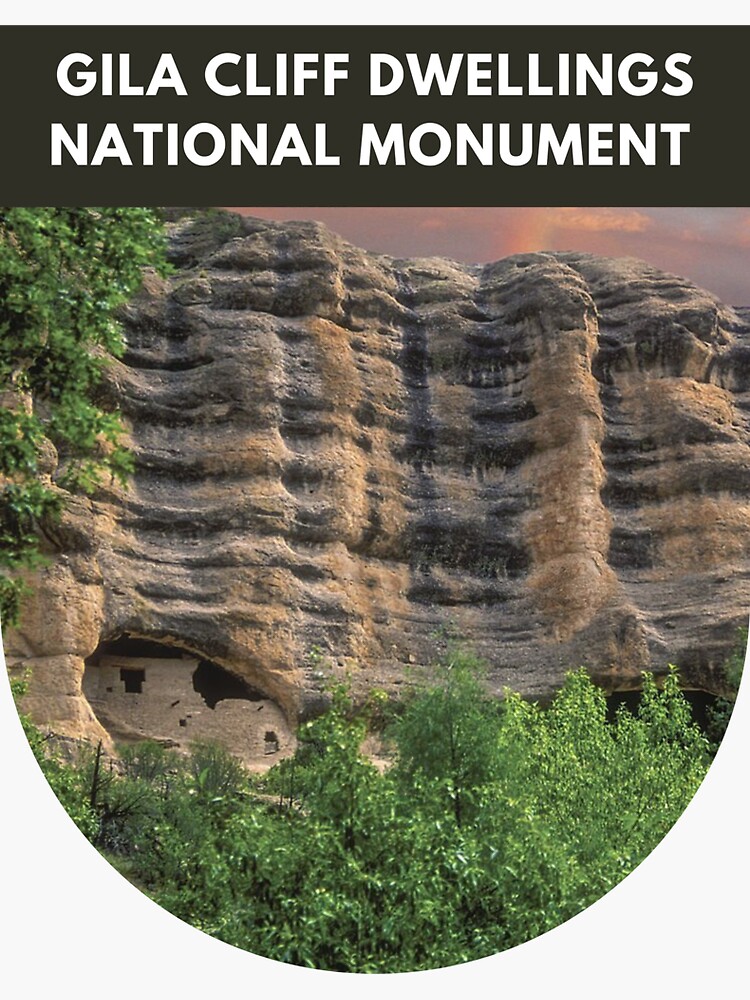 "Gila Cliff Dwellings National Monument " Sticker for Sale by ...