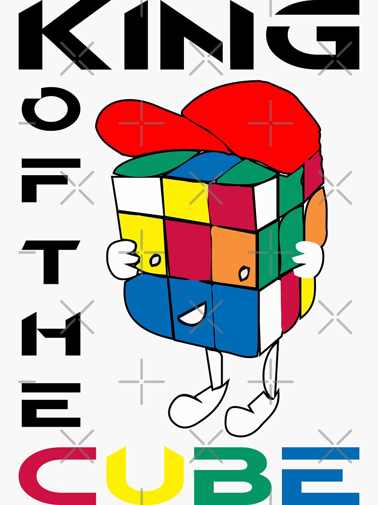 "King Of The Cube Retro Rubiks Cube Unique Art Speed Solving Games ...