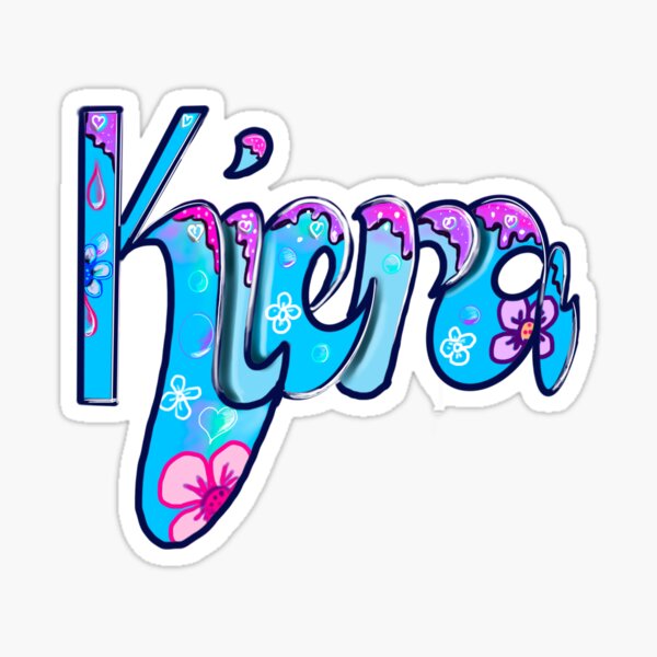 Pegatina «Los 10 mejores regalos personalizados de 2022: nombre de Graffiti personalizado Kiera ...