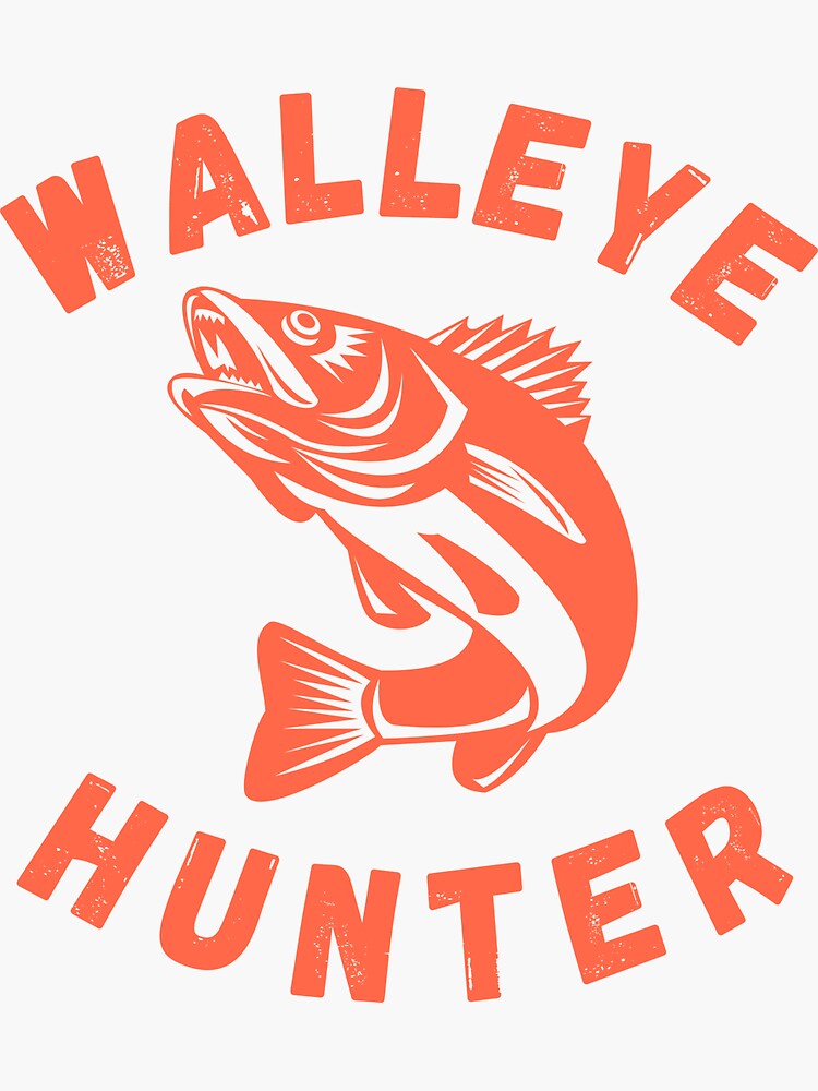 "Walleye Hunter, Walleye Fishing, Marble Eyes" Sticker for Sale by ...
