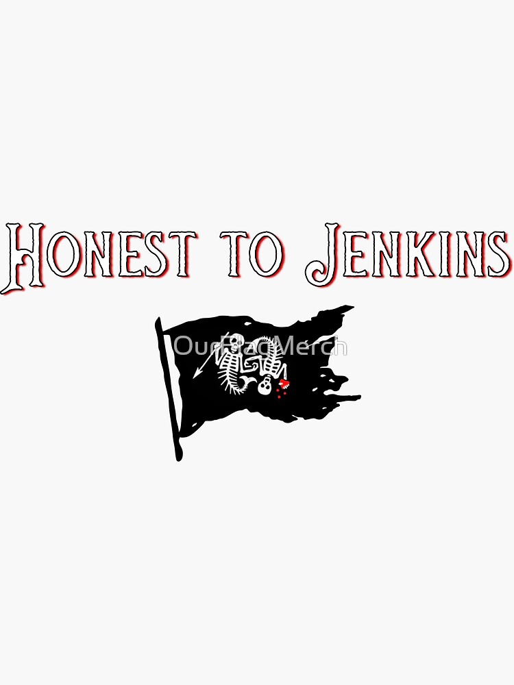 "Honest to Jenkins" Sticker for Sale by OurFlagMerch | Redbubble