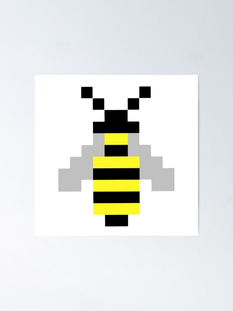" Pixel art bee" Poster for Sale by Gala-life1 | Redbubble