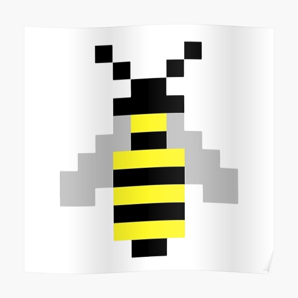 " Pixel art bee" Poster for Sale by Gala-life1 | Redbubble