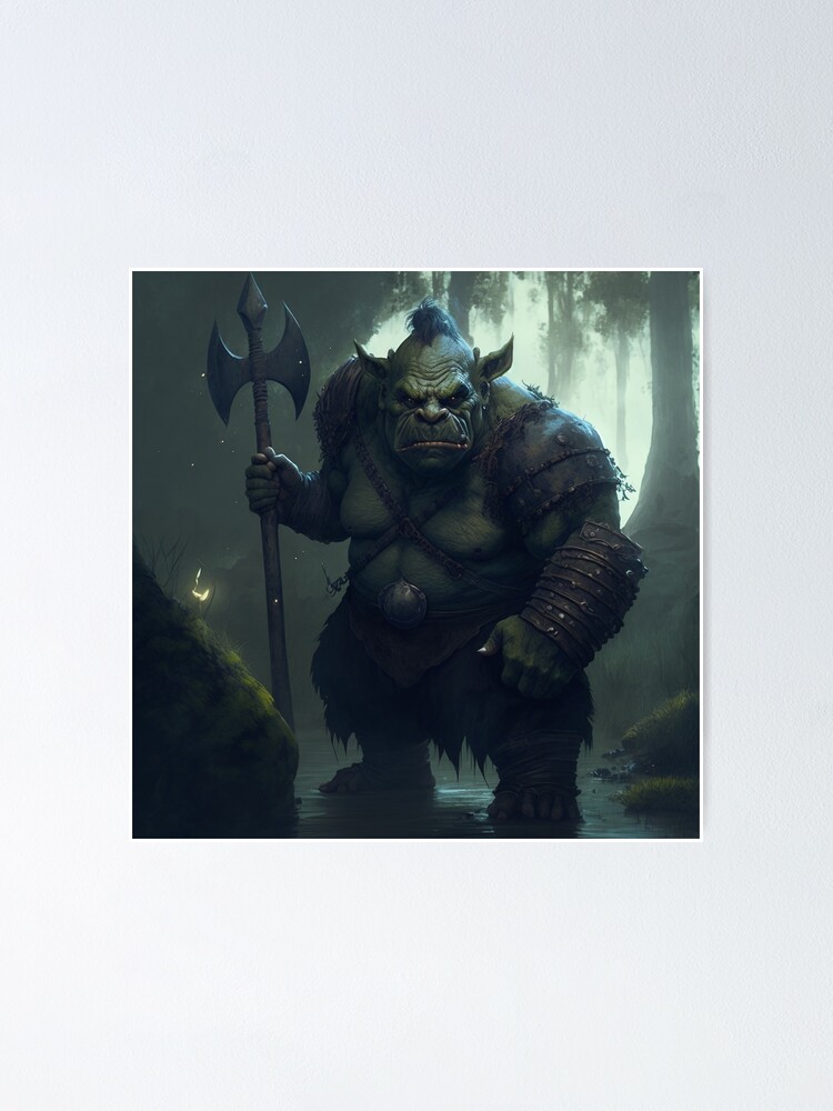 "Ai Generated Art - Fantasy Ogre" Poster for Sale by BogoAi | Redbubble