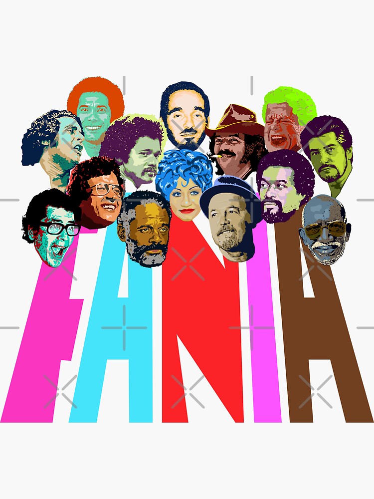 "Fania Stars" Sticker for Sale by TropicalHuman | Redbubble