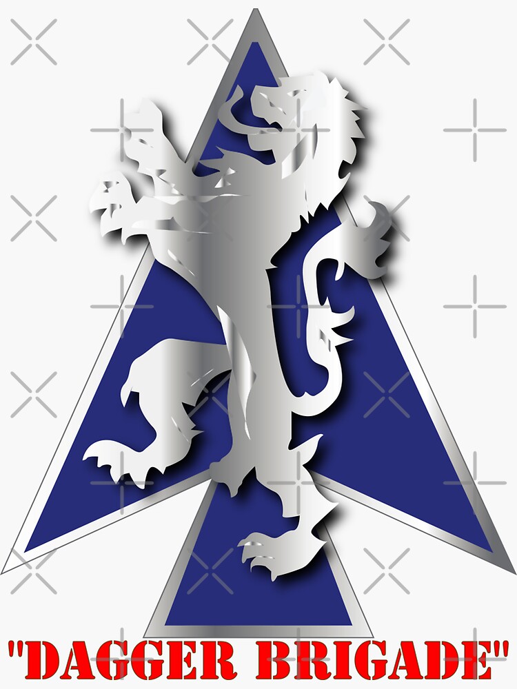 "Army - 2nd Bde Combat Tm - Dagger Brigade - 1st ID - V1" Sticker for ...