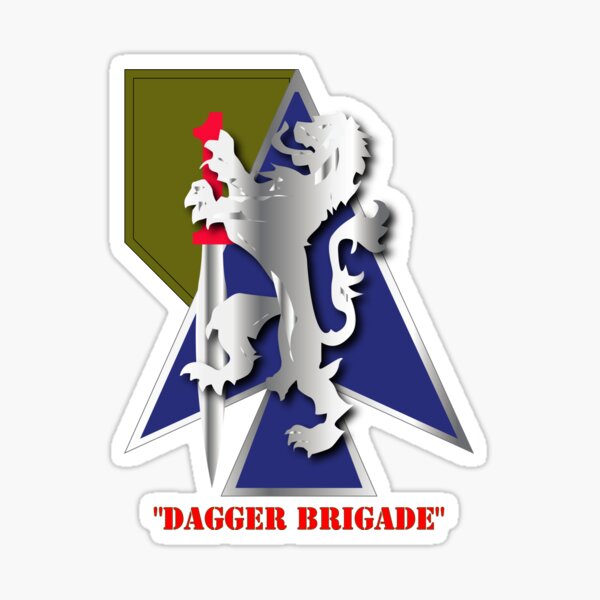 "Army - 2nd Bde Combat Tm - Dagger Brigade - 1st ID" Sticker for Sale ...