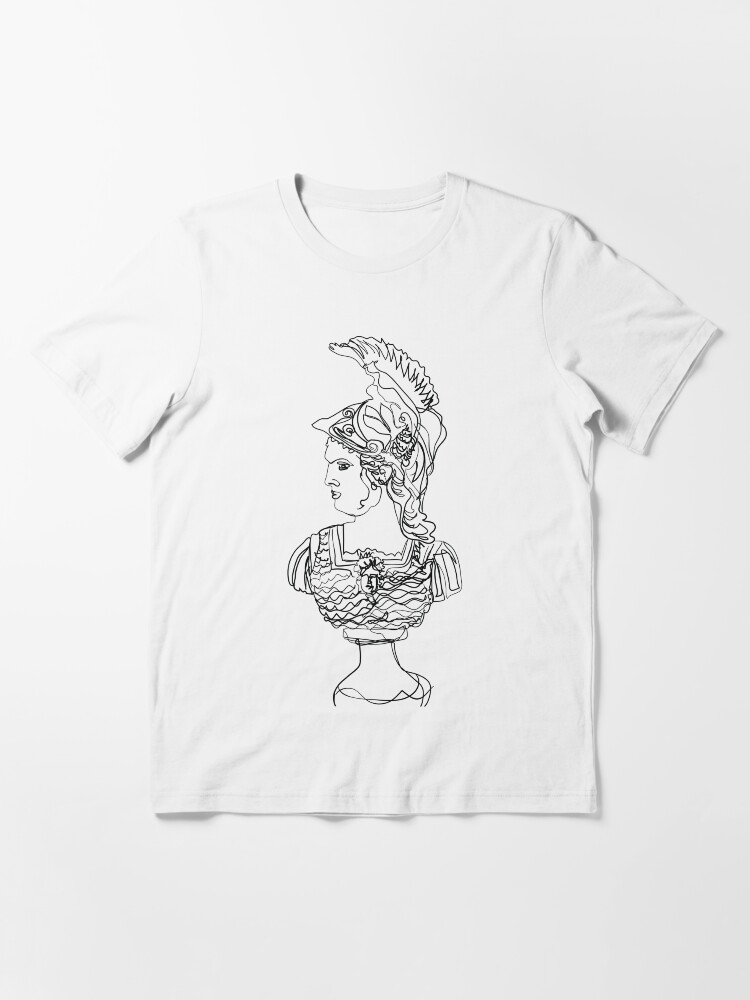 "Athena line art | Athena ancient Greek goddess t-shirt poster " T ...