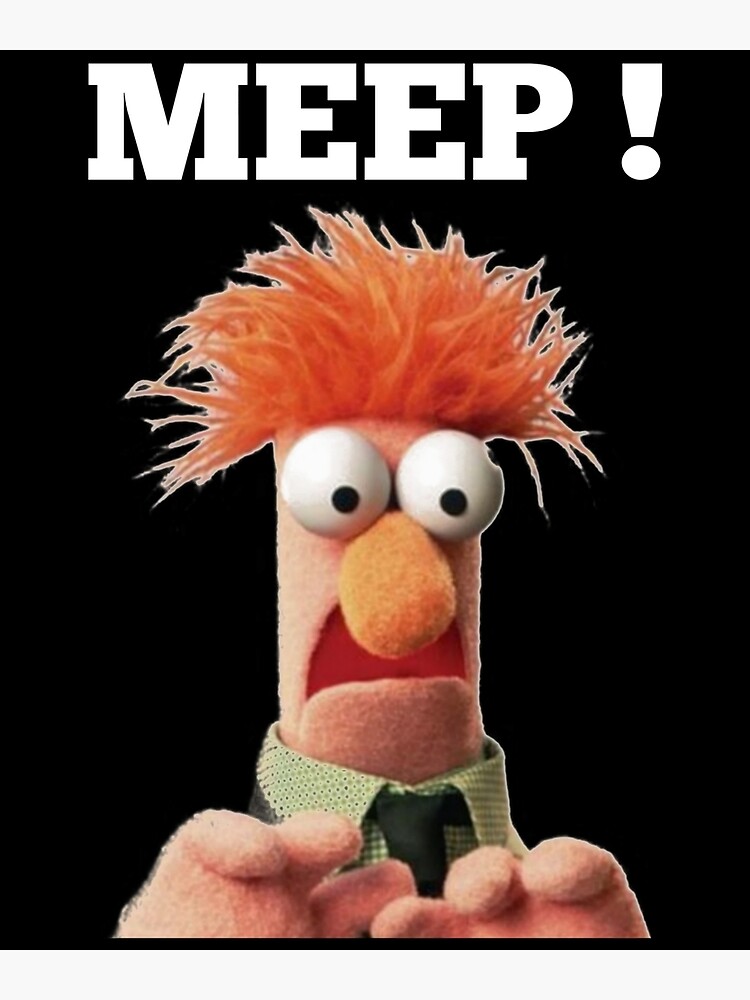 "Meep beaker meep beaker " Poster for Sale by ADLERART2023 | Redbubble